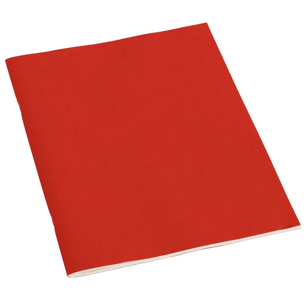 Journal A4 with watermarked paper, Plain, Red | Semikolon
