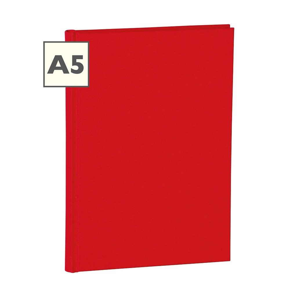 Notebook A5, Classic, Plain, Red | Semikolon