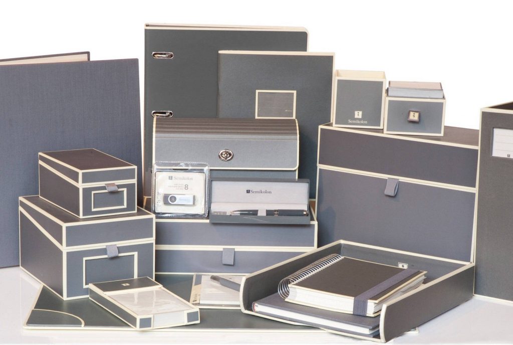Business Card Box, Grey | Semikolon