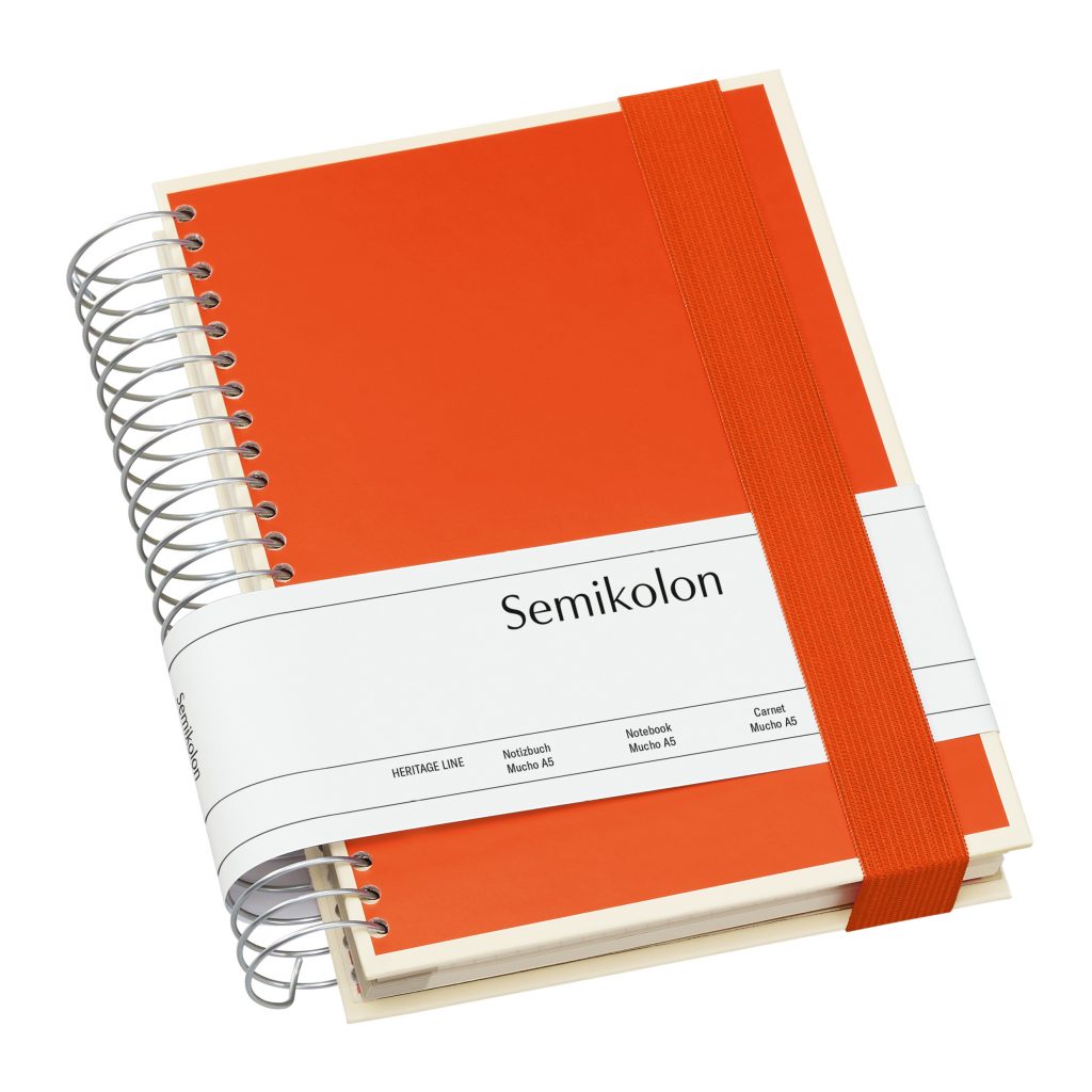 Notebook B5, Classic, Plain, Orange | Semikolon