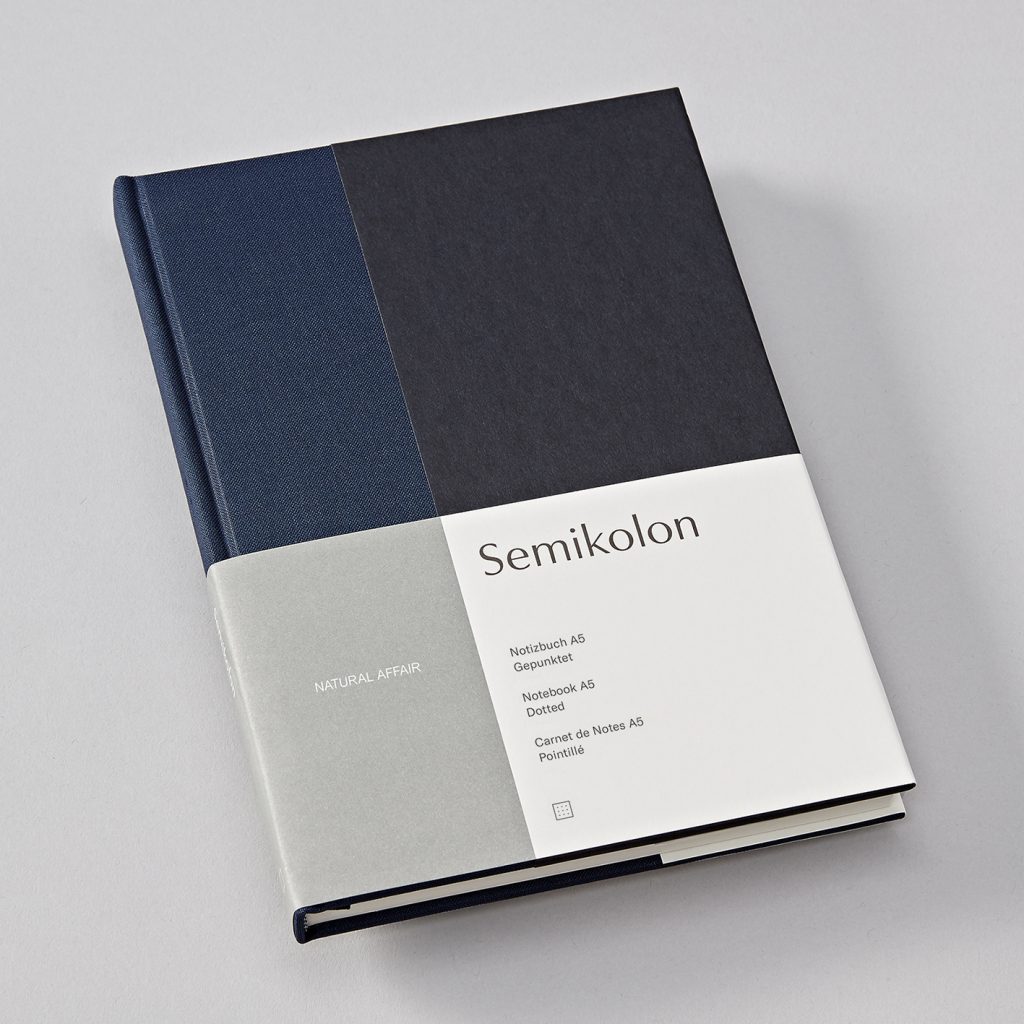 Notebook (A5) NATURAL AFFAIR, Midnight, Dotted | Semikolon