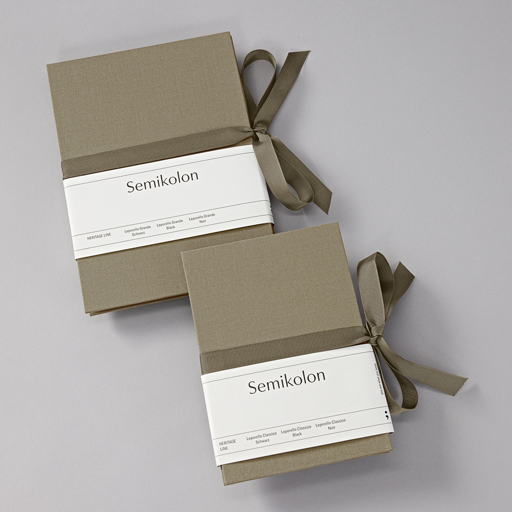 Leporello Classico, fango | Semikolon